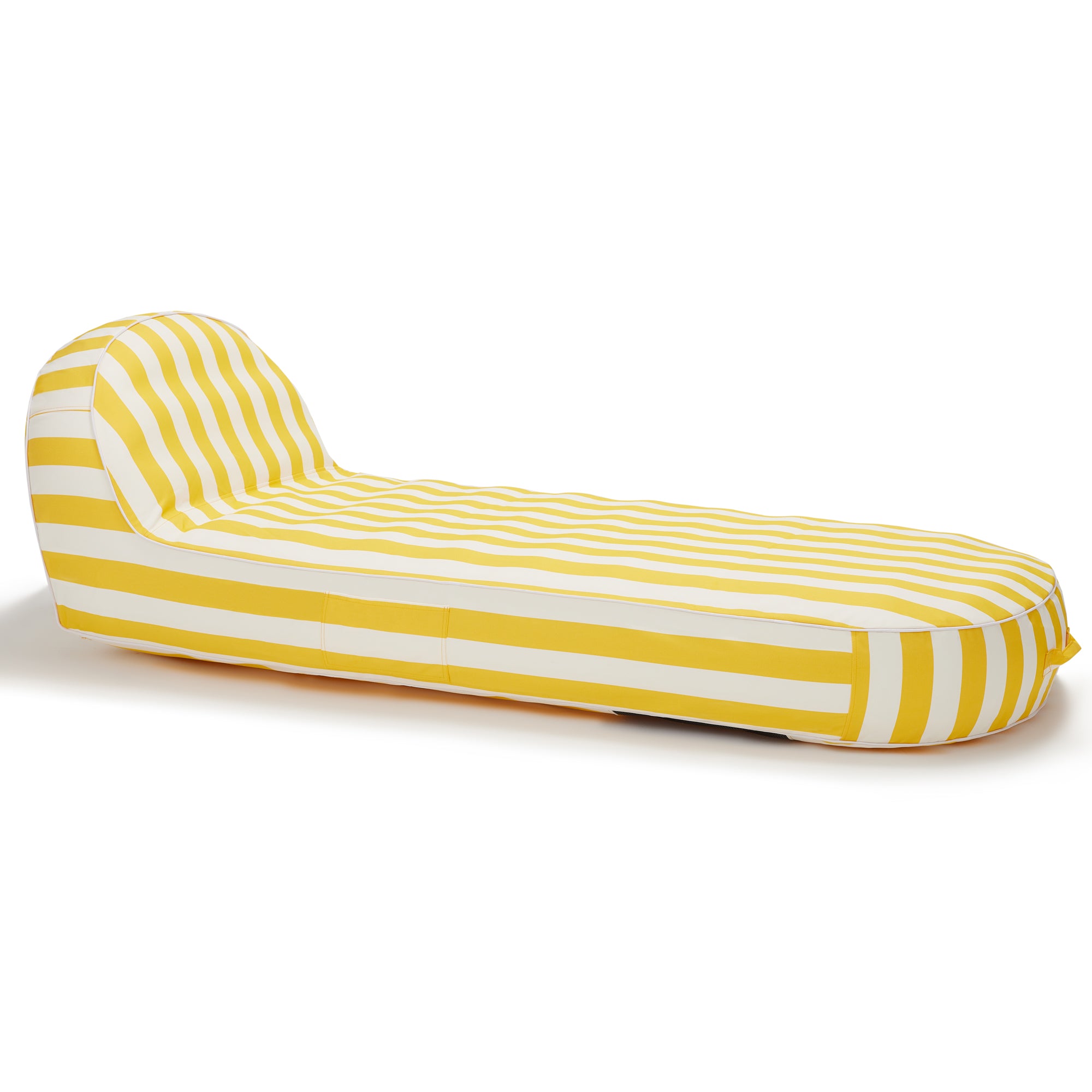 Sierra inflatable daybed-Yellow & white stripe